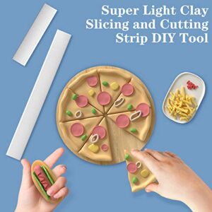 8 Pieces Acrylic Clay Roller Set, 4 Polymer Clay Cutters 2 Clay Roller 2 Acrylic Sheet, Clay Roller with Rectangle Shape Backing Board Polymer Clay Tools and Supplies for Shaping Sculpting Modelling