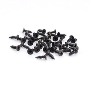 Picture Frame Hardware Backing Clips, 100 Pieces Photo Frame Turn Button Fasteners with 100 Pieces Screws Picture Framing Parts for Hanging Posters Drawing Crafts, Black