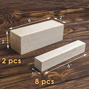 BeaverCraft BW10 Basswood Carving Blocks Set - Basswood for Wood Carving - Wood Blocks - Whittling Wood Carving Wood Blocks for Carving