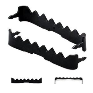 sawtooth picture hangers – 100 pack – black sawtooth picture hangers no nail – 1 3/4 inch sawtooth hangers