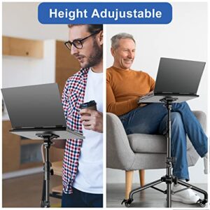 ALINBIN Projector Stand Tripod with Adjust Height from 31.5IN to 57IN, Laptop Tripod Stand with Phone Holder, Projector Table Music Stand for Office, Home, Studio or DJ