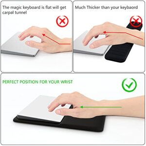 Wrist Rest for Magic Trackpad 2(MJ2R2LL/A, A1535), Wrist Rest Relieve Pain & Fatigue, Black