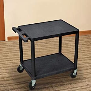 Luxor LP26-B 26" H AV Cart - Two Shelves