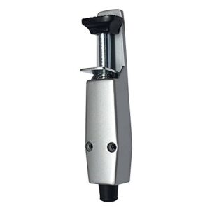 pacific doorware heavy duty spring loaded step down push on door holder / stopper (aluminum)