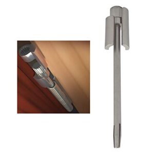 nuk3y door saver 2 ii hinge pin stop fits all 3″ to 4-1/2″ residential hinges (satin nickel)