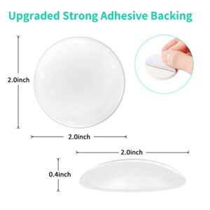 Door Stopper Wall Protector 2" (6 PCS) Silicone Wall Protectors from Door Knobs Door Knob Wall Protector Protects Every Wall Surface (Clear(6pcs))