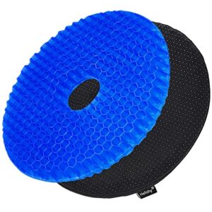 donut pillow for tailbone pain, gel seat cushion donut cushion hemorrhoid relief butt cushion – breathable honeycomb office chair car gel cushion for coccyx bed sores sciatica postpartum pregnancy