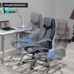 U'Artlines Abstract Collection Home Office Chair Mat for Hardwood Floor Anti-Slip Desk Chair Mat Non-Curve Floor Protectors for Rolling Chairs (Aahus, 36" X 48")