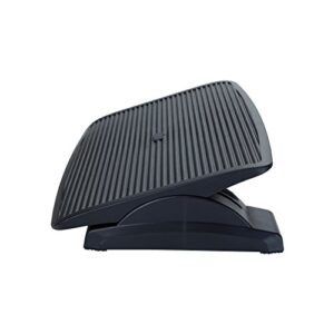 Mind Reader Adjustable Height Ergonomic Foot Rest, Black