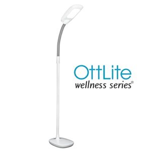 OttLite LED Floor Lamp with ClearSun LED Technology - Adjustable Height, Touch Controls & 3 Brightness Settings, Natural Lighting - Floor Lamp for Living Room, Bedroom, Crafting, Dorms & Reading