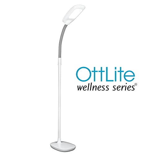 OttLite LED Floor Lamp with ClearSun LED Technology - Adjustable Height, Touch Controls & 3 Brightness Settings, Natural Lighting - Floor Lamp for Living Room, Bedroom, Crafting, Dorms & Reading