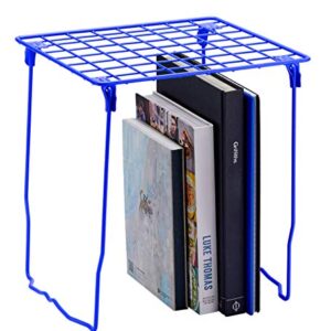 LockerMate Stac-A-Shelf Locker Shelf, Stackable, Extra Tall, Fits Standard Size School Lockers, Blue