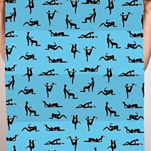 CENTRAL 23 Anniversary Wrapping Paper - Funny Rude Gift Wrap for Wife Husband or Partner - Bridal Shower Wrapping Paper for Women - Comes with Fun Stickers - Made in the UK