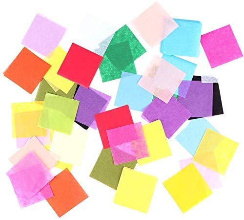 6000pcs 2in Tissue Paper Squares, 30 Colors Art Rainbow Tissue Paper, Craft Tissue Paper for Arts Crafts DIY Birthday Party Festival Colored Tissue Paper