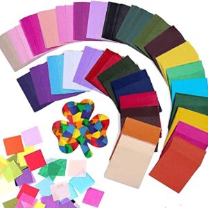 6000pcs 2in Tissue Paper Squares, 30 Colors Art Rainbow Tissue Paper, Craft Tissue Paper for Arts Crafts DIY Birthday Party Festival Colored Tissue Paper