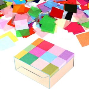 6000pcs 2in Tissue Paper Squares, 30 Colors Art Rainbow Tissue Paper, Craft Tissue Paper for Arts Crafts DIY Birthday Party Festival Colored Tissue Paper