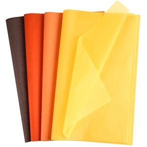 chrorine 60 sheets tissue paper autumn wrapping pape bulk assorted color art paper crafts for thanksgiving harvest birthday party diy and craft decor