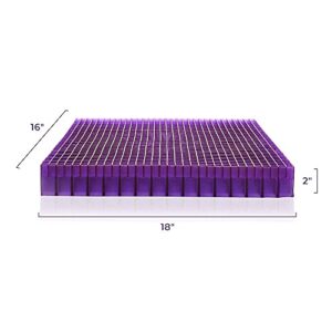 Purple Double Seat Cushion | Pressure Reducing Grid Designed for Ultimate Comfort | Designed for Office Chairs | Made in The USA