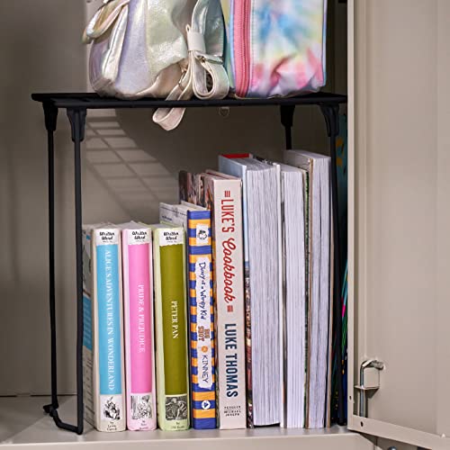 LockerMate Stac-A-Shelf Locker Organizer Shelf, Stackable, Extra Tall, Fits Standard Size School Lockers