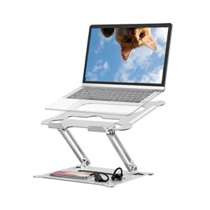 laptop stand,suturun ergonomic detachable computer stand for laptop riser for desk,portable aluminum laptop stand riser holder notebook stand compatible with 10 to 15.6 inches notebook computer