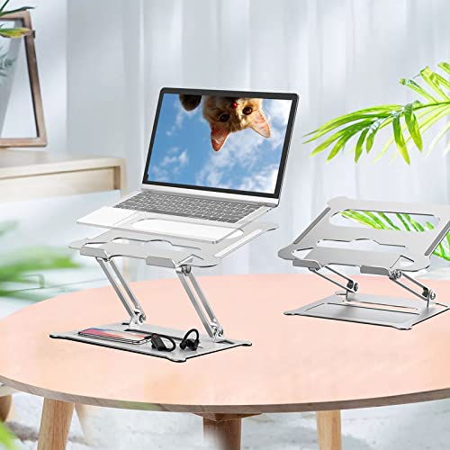 Laptop Stand,Suturun Ergonomic Detachable Computer Stand for Laptop Riser for Desk,Portable Aluminum Laptop Stand Riser Holder Notebook Stand Compatible with 10 to 15.6 Inches Notebook Computer