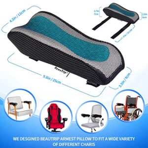 BEAUTRIP Ergonomic Armrest Pads- Office Chair Arm Rest Cover Pillow - Elbow Support Cushion for Computer, Gaming and Desk Chairs (Set of 2)