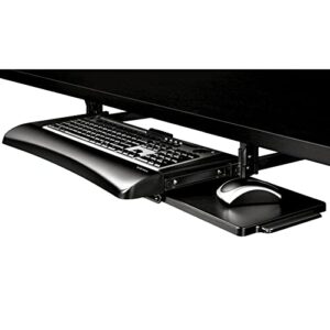 fellowes office suites underdesk keyboard drawer, black/silver (9140305)