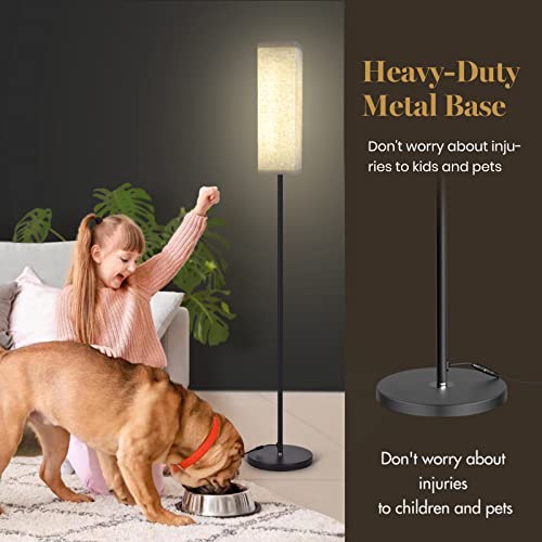 Floor Lamp for Bedroom Living Room Office with Remote Control Modern Living Room LED 4 Color Temperature & Stepless Dimmer, Standing Elegant Lamp 3000k-7000k