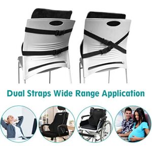 Lumbar Support Pillow/Back Cushion, Memory Foam Orthopedic Backrest for Car Seat, Office/Computer Chair and Wheelchair,Breathable & Ergonomic Design for Back Pain Relief