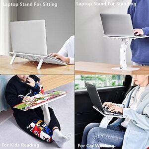 SOARCHICK Portable Laptop Stand New Lap Desk for Laptop Adjustable Computer Stand Laptop Riser Mount for Bed Sofa Couch Car Seat Floor Foldable Tray Table Pad Ergonomic Notebook Holder for Kids Adults