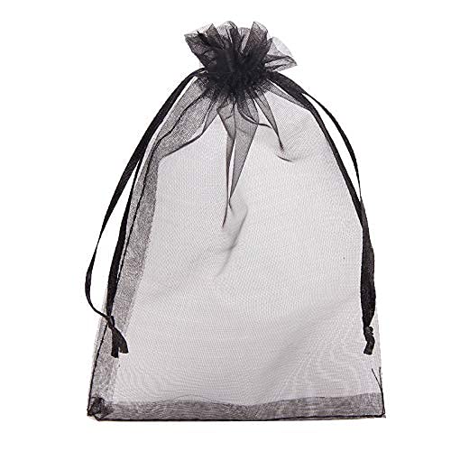 Tendwarm 50PCS 5X7 Inches Drawstring Organza Gift Bag Jewelry Favor Pouches mesh bags drawstring Candy Bags