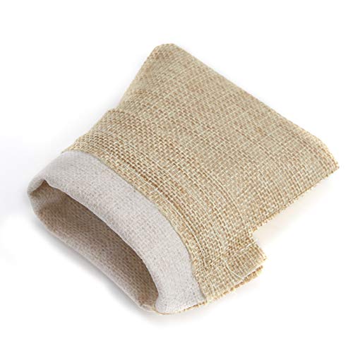 Tendwarm 20Pcs 4x6 inch Burlap Gift Bags with Drawstring Recyclable Linen Sacks Bag for Wedding Favors Party DIY Craft