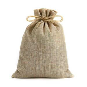 Tendwarm 20Pcs 4x6 inch Burlap Gift Bags with Drawstring Recyclable Linen Sacks Bag for Wedding Favors Party DIY Craft