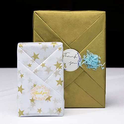 MR FIVE 60 Sheets Gold Tissue Paper Gift Wrap Bulk,20" x 28",Tissue Paper for Gift Bags,DIY and Craft,Wrapping Paper for Graduation,Birthday,Holiday Party Decoration