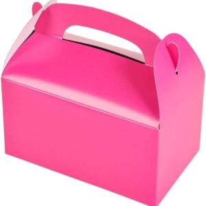 The Dreidel Company Gable Treat Boxes, (24-Pack) Party Favor Boxes for Kids Birthday, Candy Boxes Party Favors, Weddings Events, Baby Shower, 6.25" x 3.5" x 3.5" Inch Box (Multi-Color Treat Box)