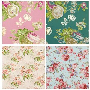 RUSPEPA Gift Wrapping Paper Sheets - Floral Design Perfect for Wedding,Birthday, Mothers Day, Congrats - 8 Folded Sheets - 19.65 X27.5 inches