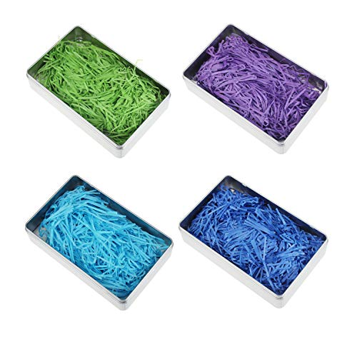 LJY 0.7LB Multicolored Raffia Paper Shreds & Strands Shredded Crinkle Confetti for DIY Gift Wrapping & Basket Filling