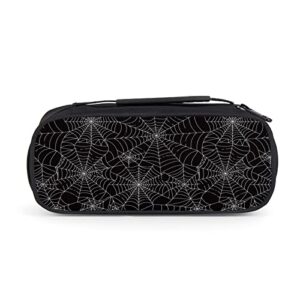 yashilaiya big capacity pencil case funny spider web pencil bag zipper pencil box cosmetic bag stationary bag for teenage girls travel office supplies