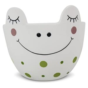 Generic Frog Ceramic Yarn Bowl for Knitting and Crocheting. This Decorative Wool HolderYarn Organizer Makes a Great Gift for Crochet Lovers. (Frog)