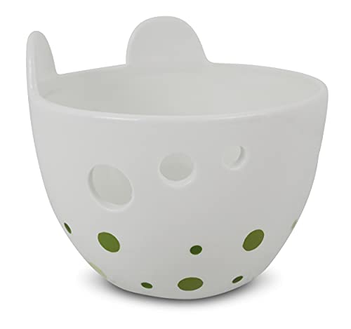 Generic Frog Ceramic Yarn Bowl for Knitting and Crocheting. This Decorative Wool HolderYarn Organizer Makes a Great Gift for Crochet Lovers. (Frog)