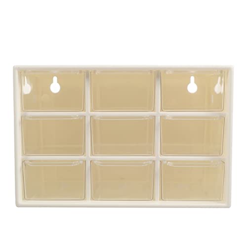 HEALLILY Mini Plastic Drawer Organizer Jewelry Box Display Case Storage Cabinet for DIY Crafts Office Supplies Fishing Tackle Earring Rings Necklaces Bracelets