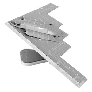 fascinations metal earth premium series b-2a spirit stealth bomber 3d metal model kit