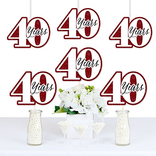 We Still Do - 40th Wedding Anniversary - Decorations DIY Anniversary Party Essentials - Set of 20