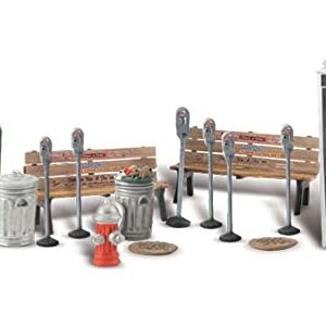 Woodland Scenics Street Accessories (Benches, Fire Hydrants, Parking Meters etc.) O Scale