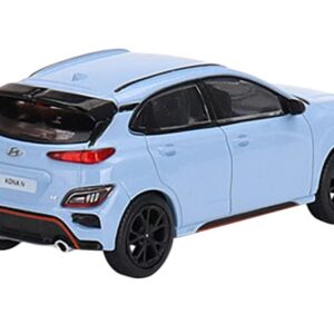 Hyundai Kona N Performance Light Blue Limited Edition to 1800 Pieces Worldwide 1/64 Diecast Model Car by True Scale Miniatures MGT00450