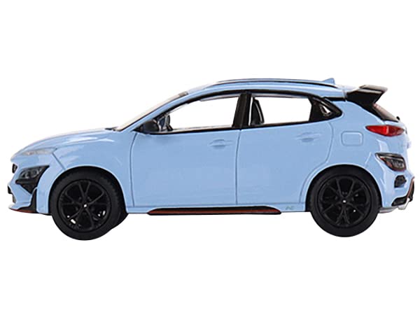 Hyundai Kona N Performance Light Blue Limited Edition to 1800 Pieces Worldwide 1/64 Diecast Model Car by True Scale Miniatures MGT00450