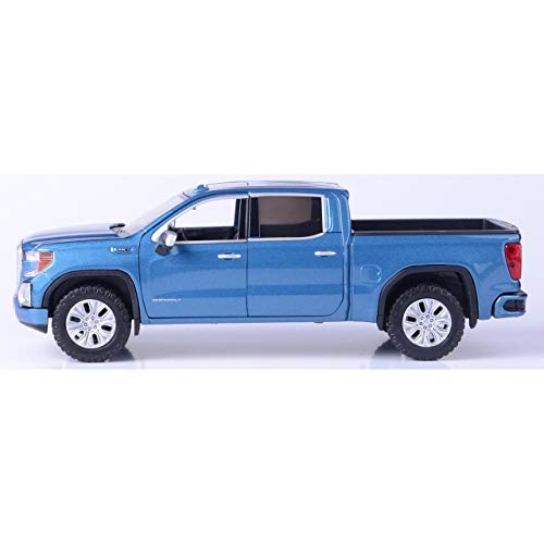 2019 GMC Sierra 1500 Denali Crew Cab - Blue 1:24-1:27 Scale Diecast Model by Motormax 79362