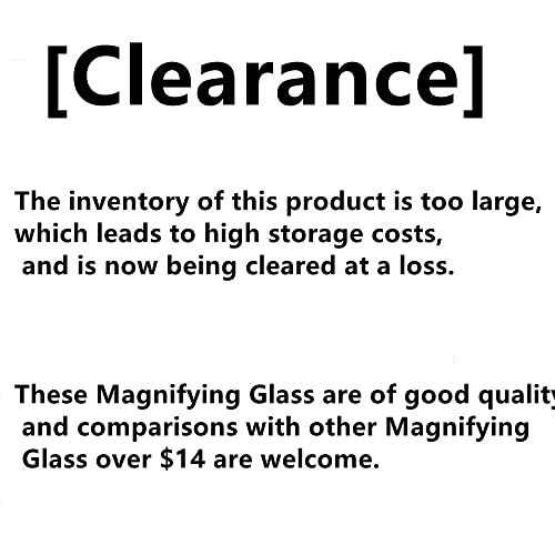 Magnifying Glass with Light, 30x Handheld Large Magnifying Glass, LED Illuminated Magnifier, Double Layer optial Glass Lens for Macular Degeneration, Seniors Reading Children Nature Exploring