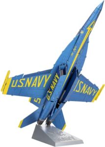 metal earth premium series blue angels f/a-18 super hornet 3d metal model kit fascinations