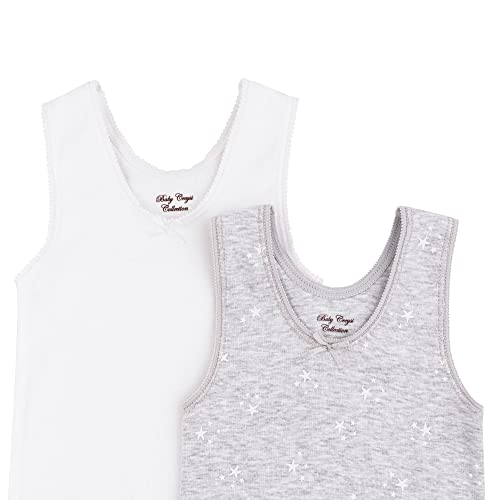 Baby Creysi Collection 2 Pieces Girls' Tanks & Camis Sleeveless I Little Girls' Soft Cotton Multicolor I 2 Years Old Little Girl I 100% Hypoallergenic Cotton.